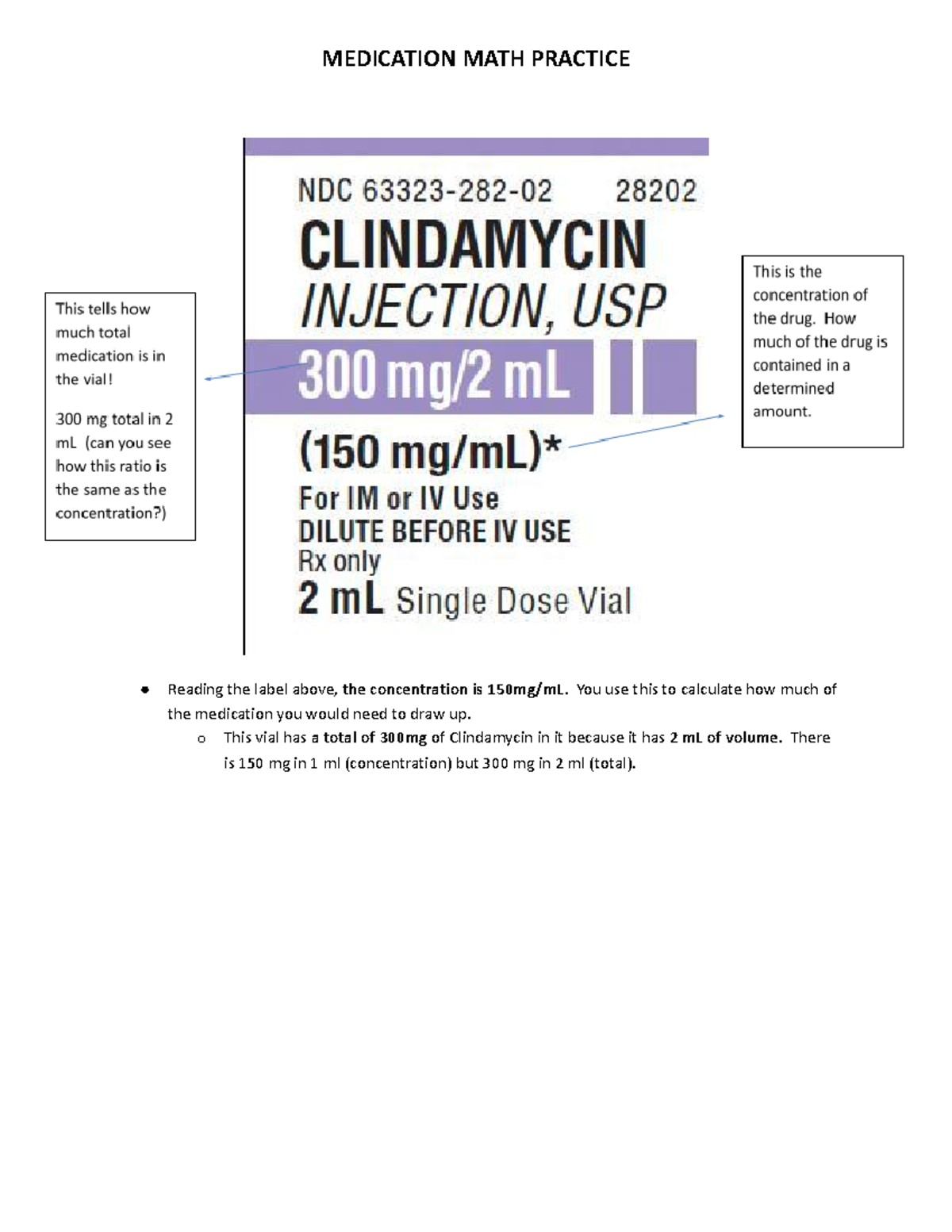 MED MATH Study Guide: Review & Practice Questions for Nursing Students ...