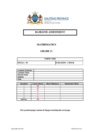 2025 Maths ATP Grade 12 Final - 2025 National ATP: MATHEMATICS GRADE 1 2 – TERM 1 TERM 1 Week 1 ...