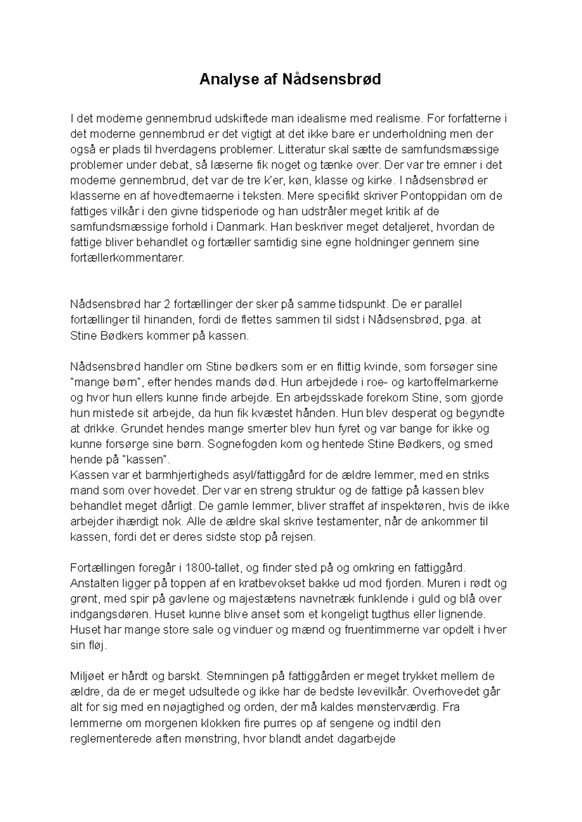 Analyse af "Pernille" af Herman Bang, eksamen - Dansk (Gemt automatisk ...