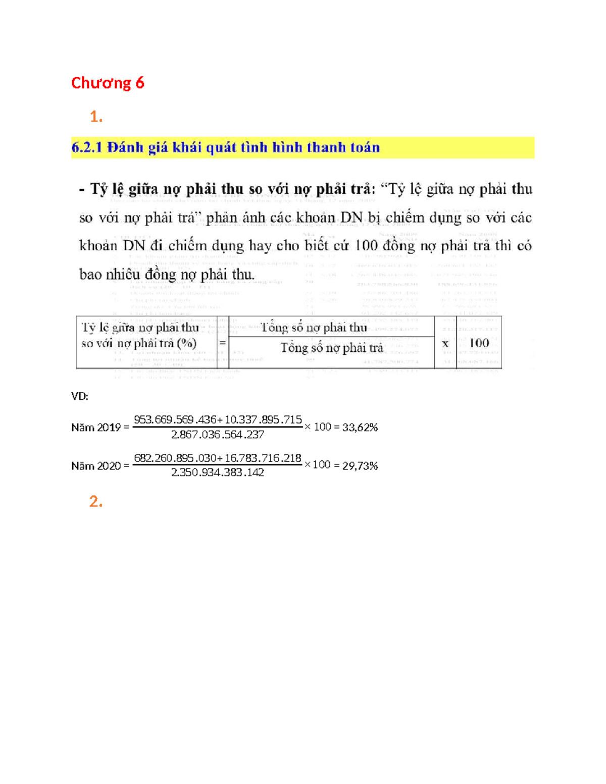 Ptbctc C6 - Phân Tích Tình Hình Nợ Phải Thu 2019-2020 - Studocu