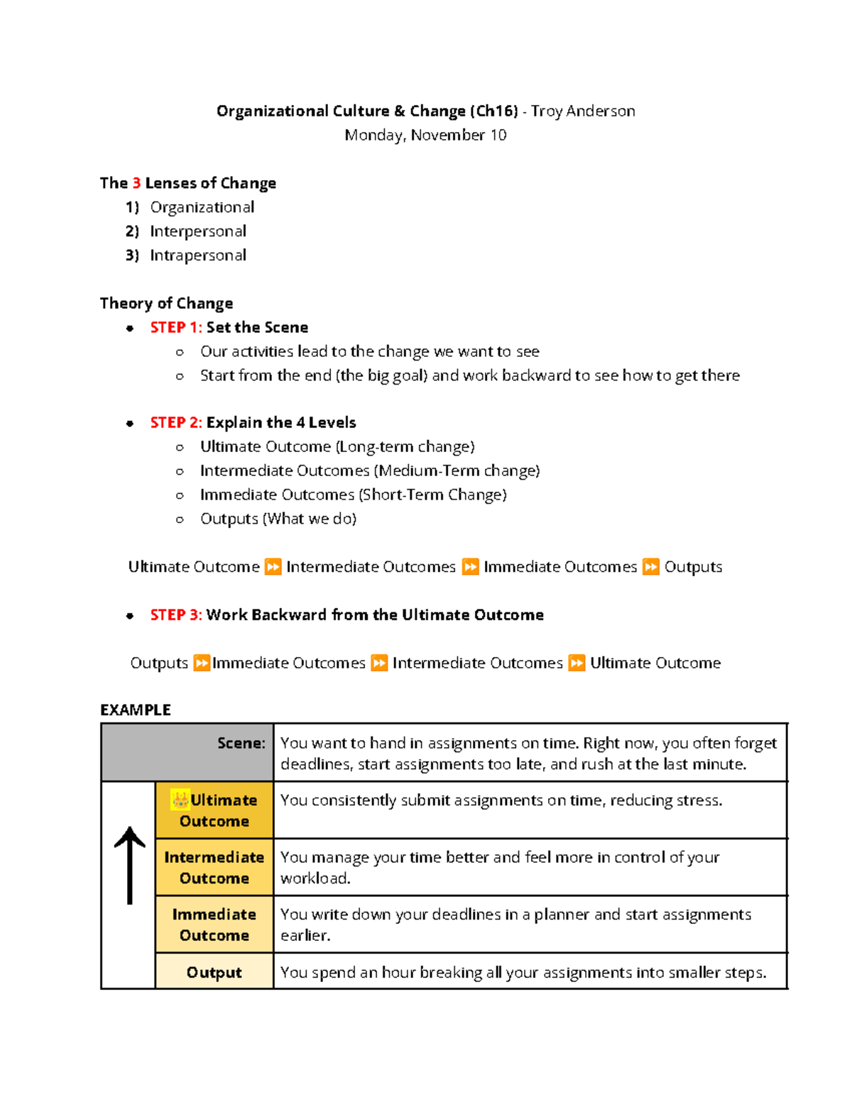OB Change & Culture Notes (Ch16) - Understanding Organizational Culture ...