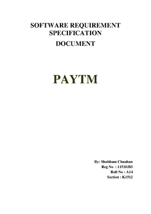 Software Engineering - CSE 320 - LPU - Studocu