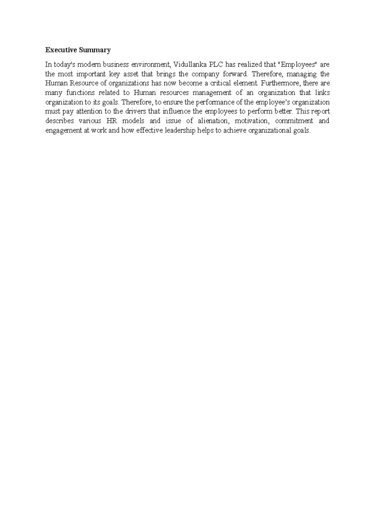 Executive Summary 11 - Turnover Predictors in Sheriff Operated Jails ...