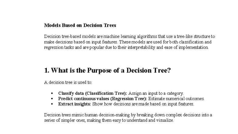 ML-3 - Decision Trees and Ensemble Methods in Machine Learning - Studocu