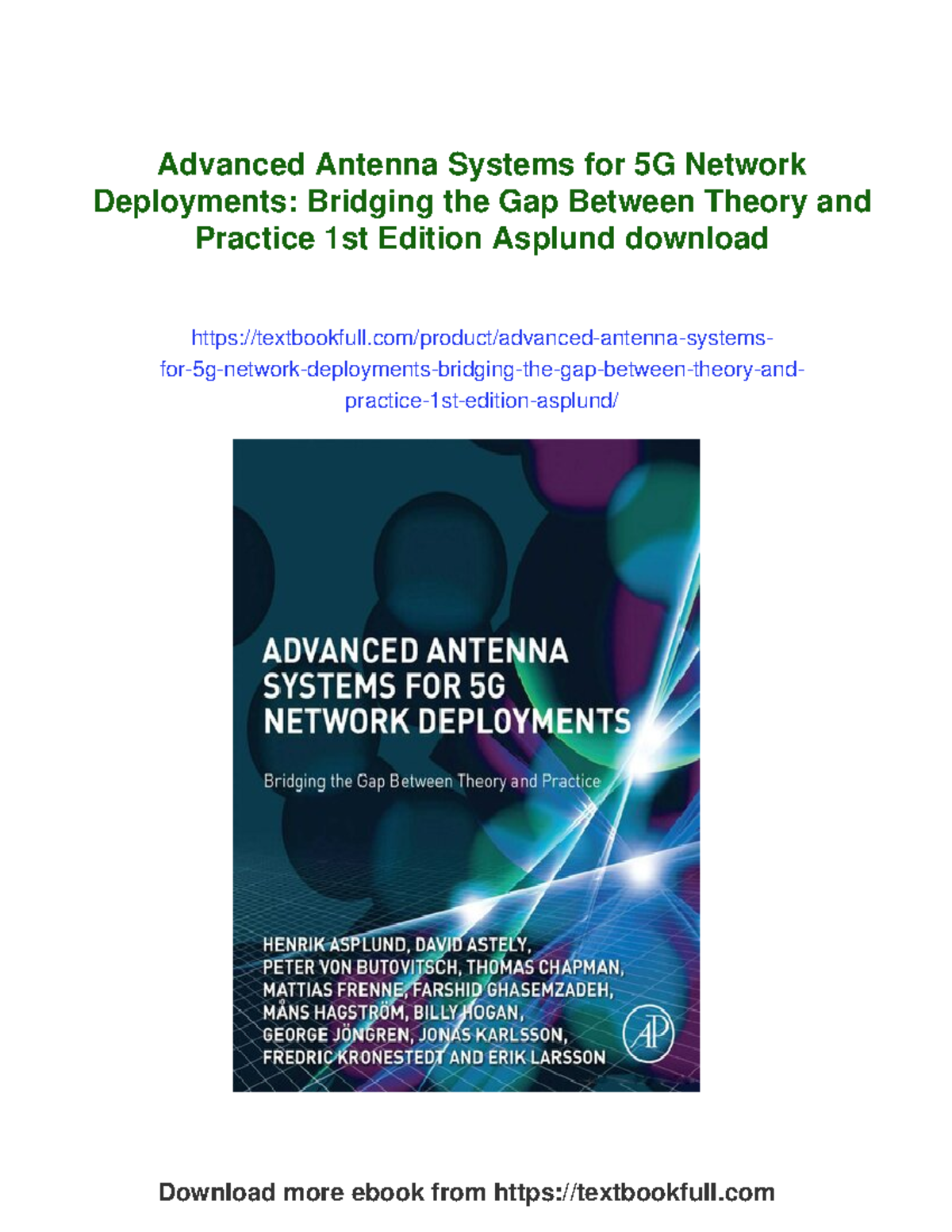 Advanced Antenna Systems for 5G Network Deployments: Theory & Practice Insights - Studocu
