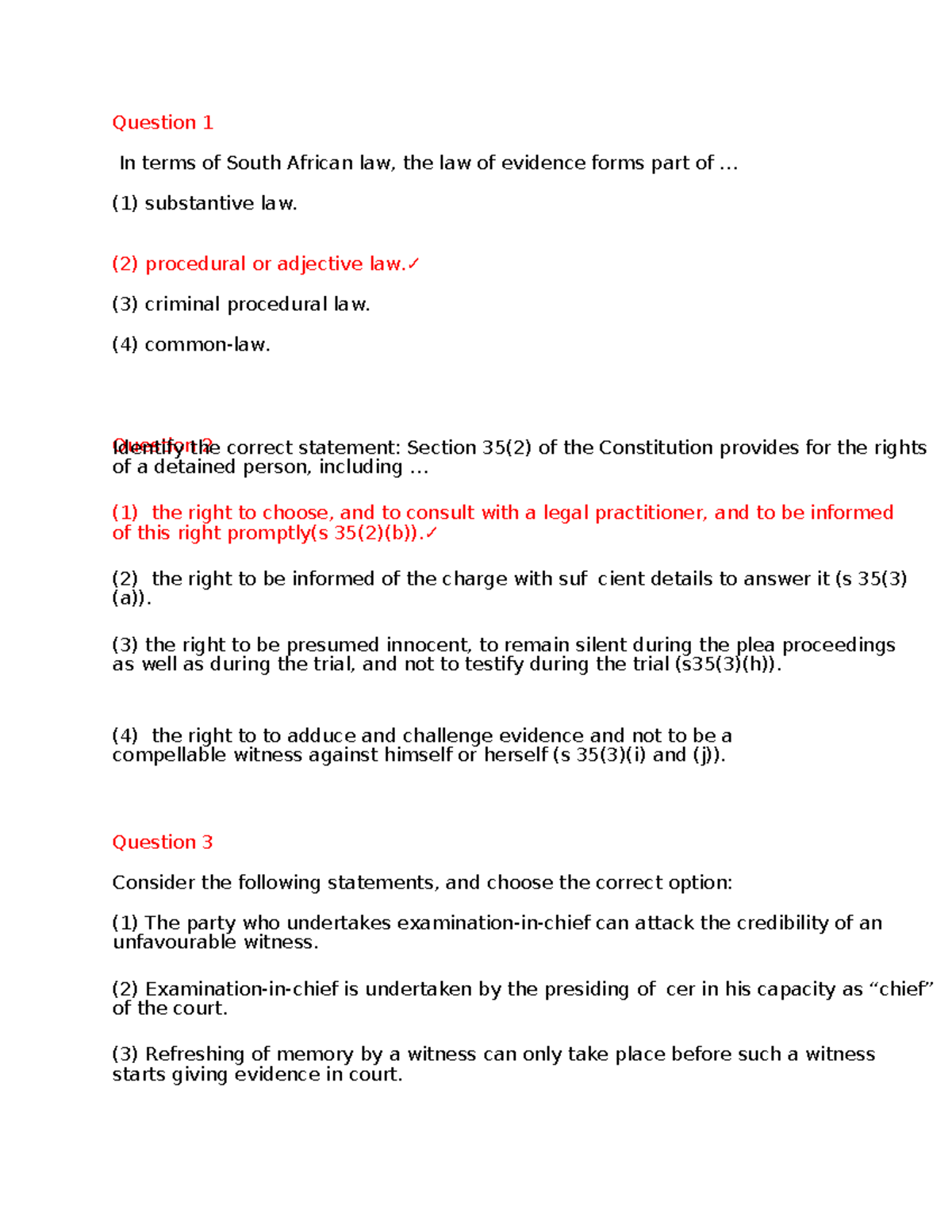 LEV3701 Multiple Choice Questions With Answers (Set 1) - Question 1 In ...