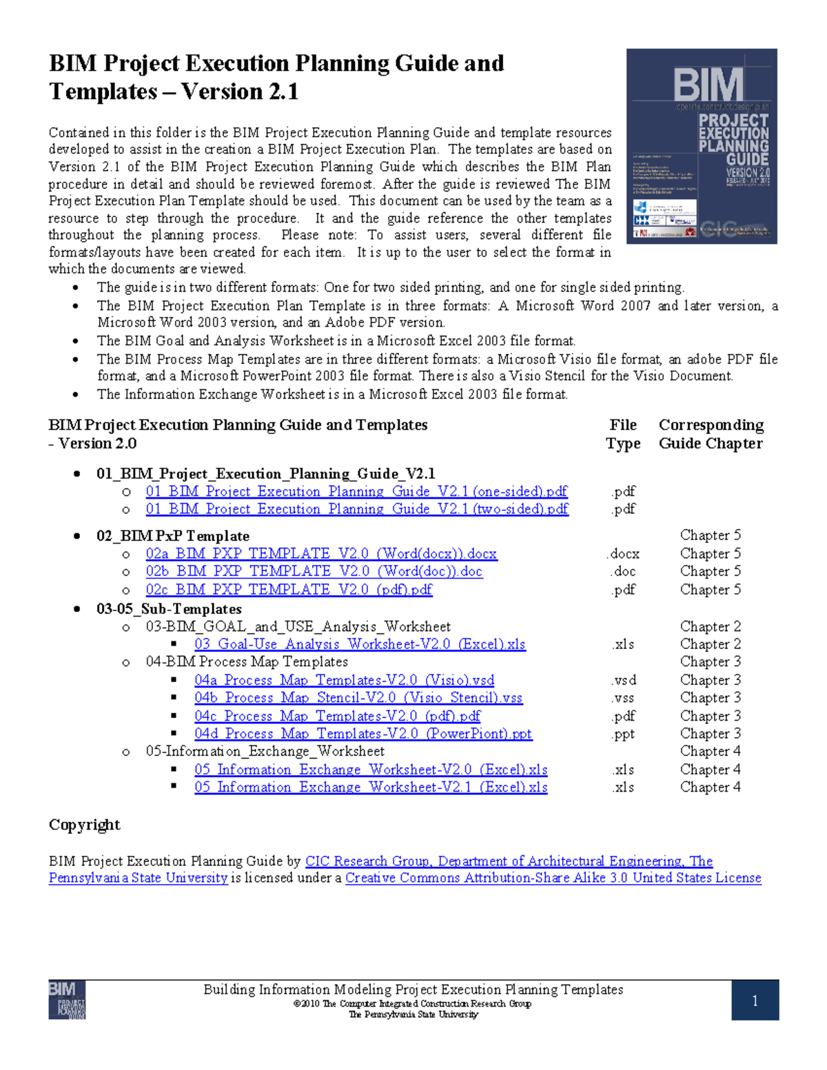 BIM Project Execution Planning Guide & Templates V2 - Complete Resource ...