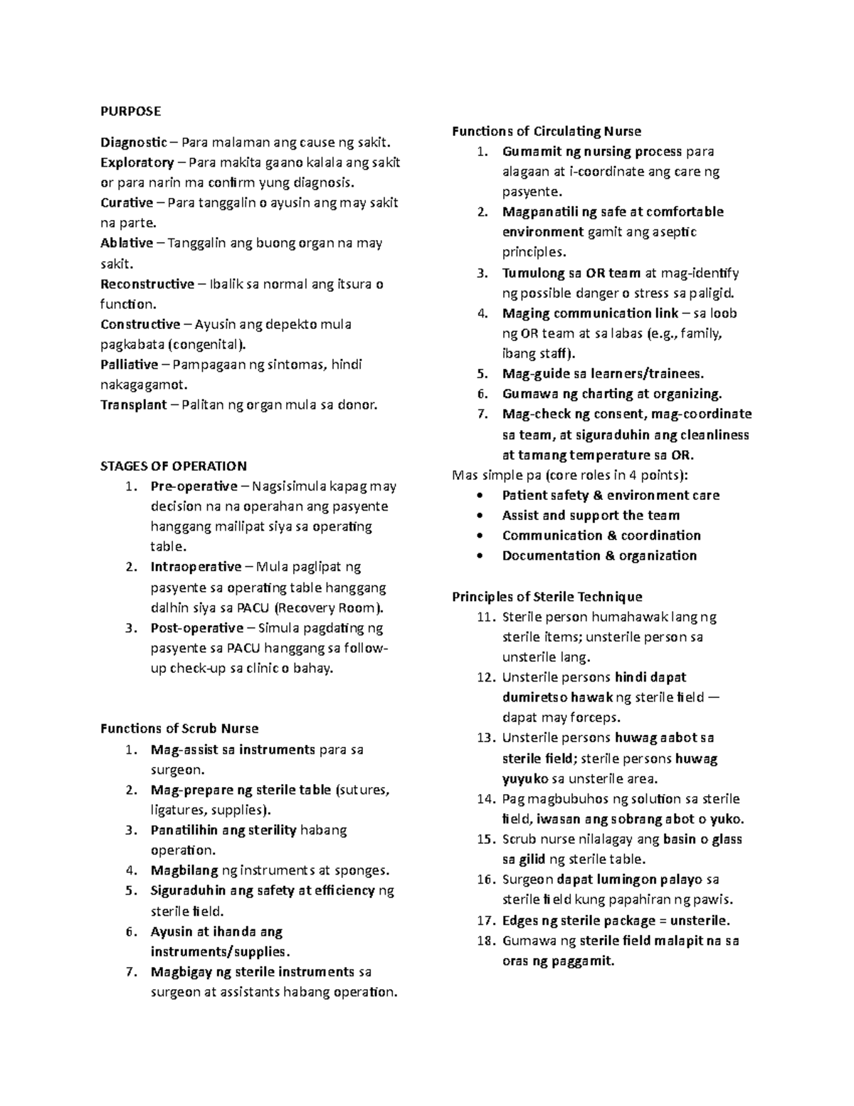 Surgical Instrumentation Guide: Roles & Techniques - Studocu