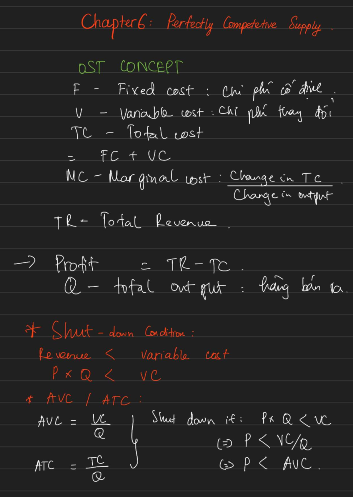 Chapter 6: Perfectly Competitive Supply - EDA Microecon - Studocu