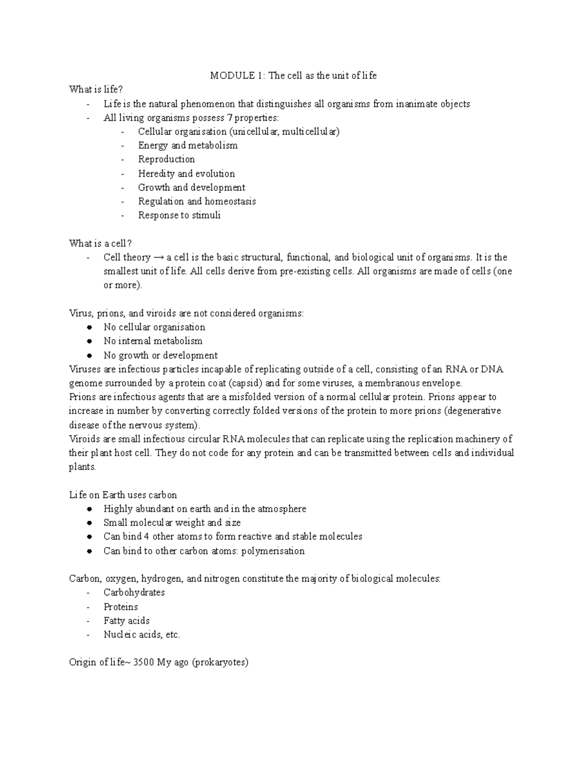 bio 1140 final exam - BIO1140 - Introduction to Cell Biology – Final ...