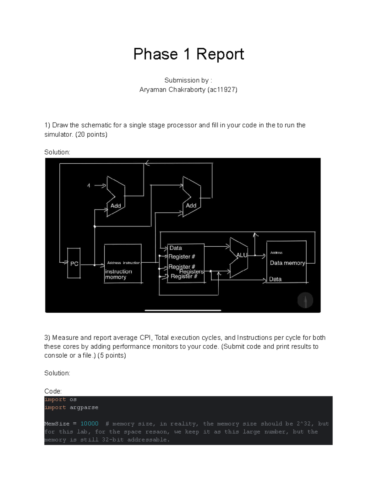 CSA Phase 1 Report - fdg arg - Phase 1 Report Submission by : Aryaman ...