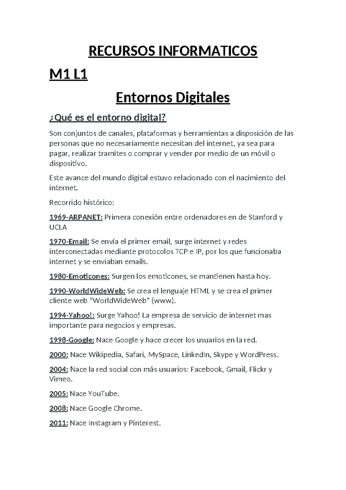 Recursos Informaticos M1 Y M2 - RECURSOS INFORMATICOS M1 L Entornos ...