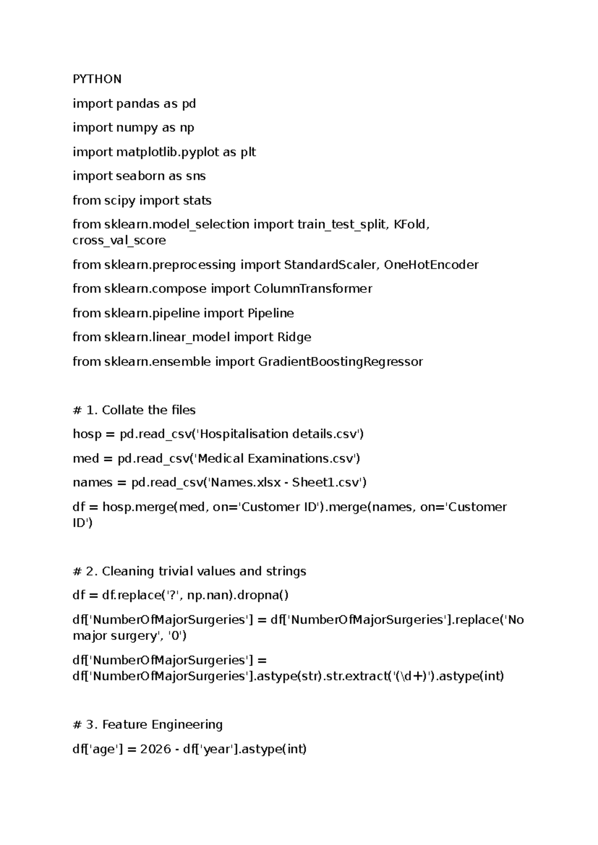 Capstone Project 1: Machine Learning Case Study with Python - Studocu