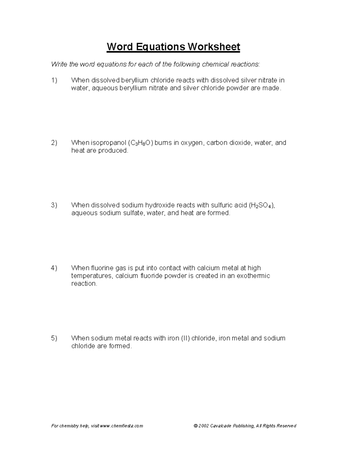 PRA018 - These are worksheets one can work through in preparation for ...