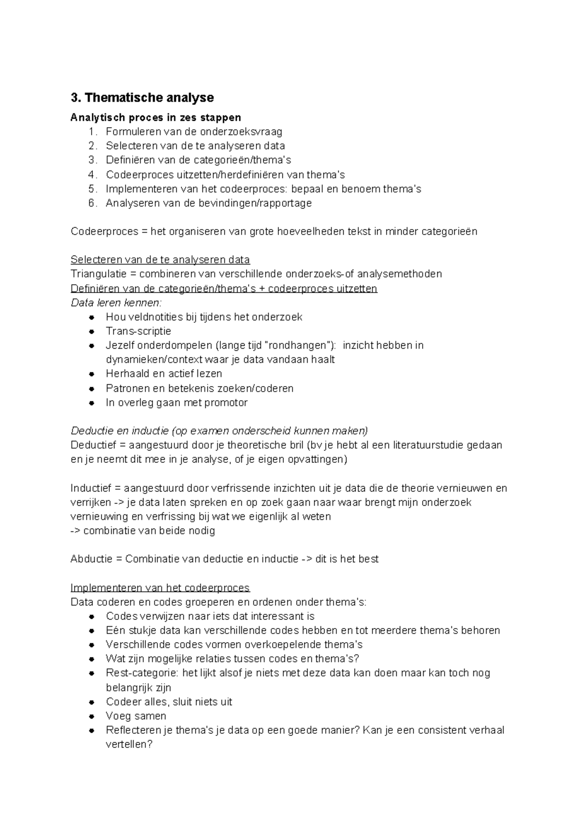 Thematische Analyse: Proces, Codering en Rapportage in Zes Stappen ...