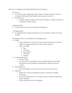 Module IN ART Appreciation Subject Content - MODULE IN ART APPRECIATION ...