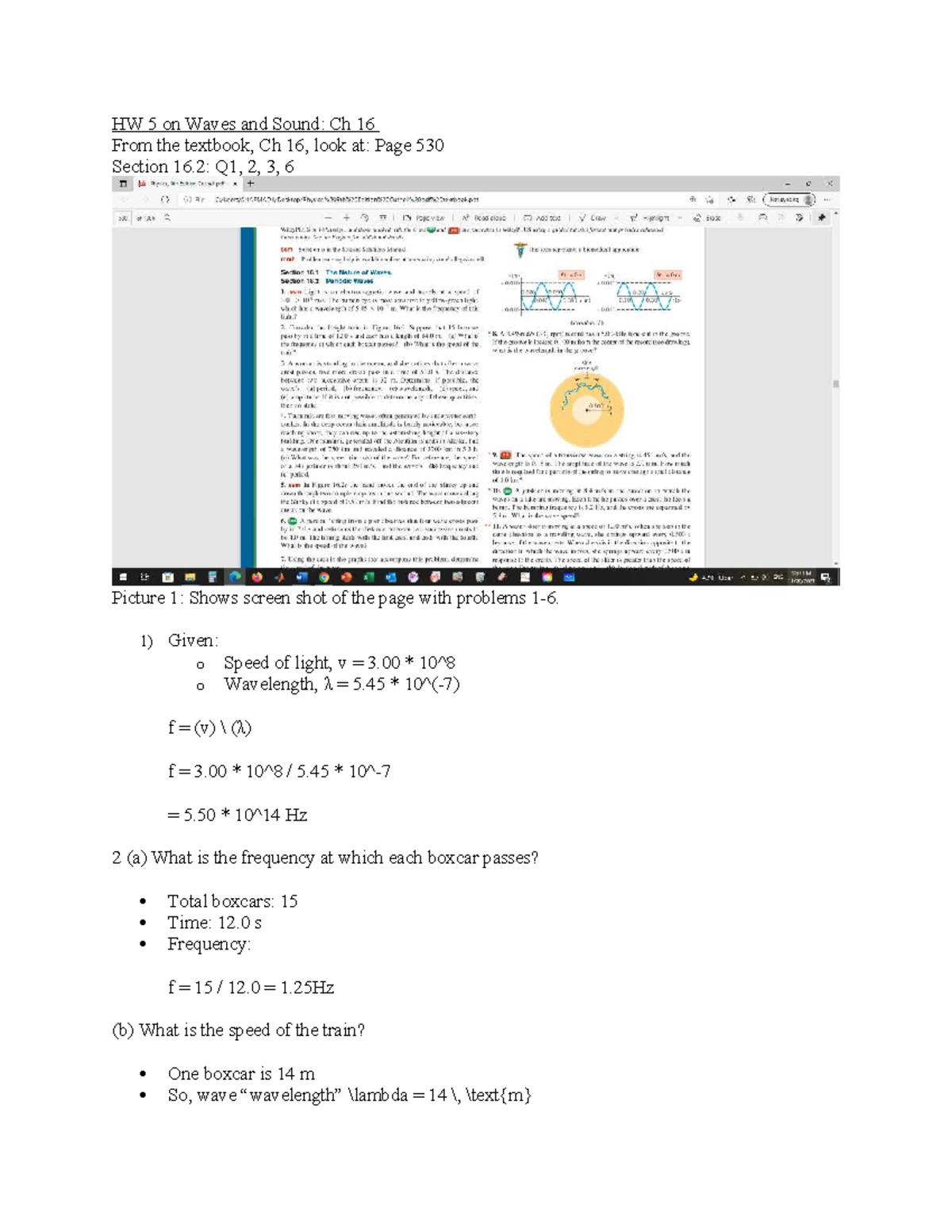 HW 5 on Waves and Sound: Ch 16 Problems and Solutions - Phy 202 - Studocu
