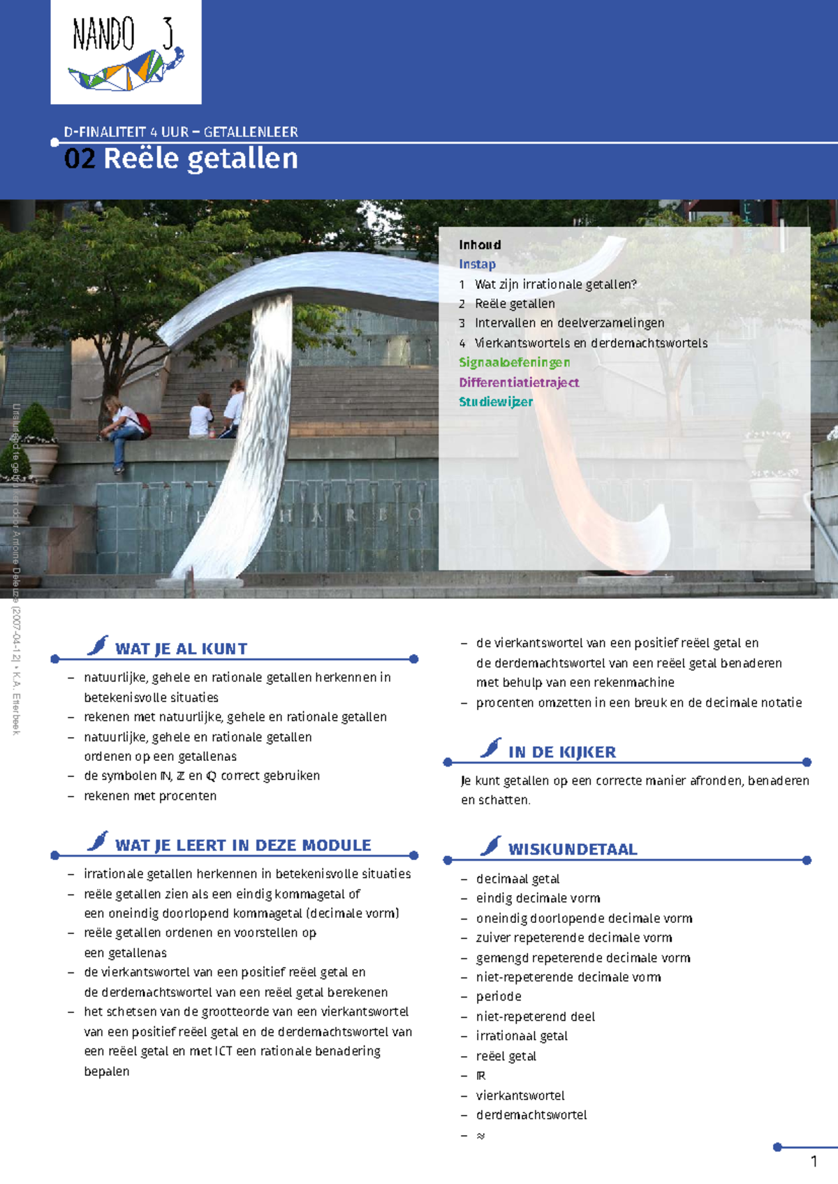 Module 02: Reële Getallen en Irrationale Getallen Klas Detail - Studocu