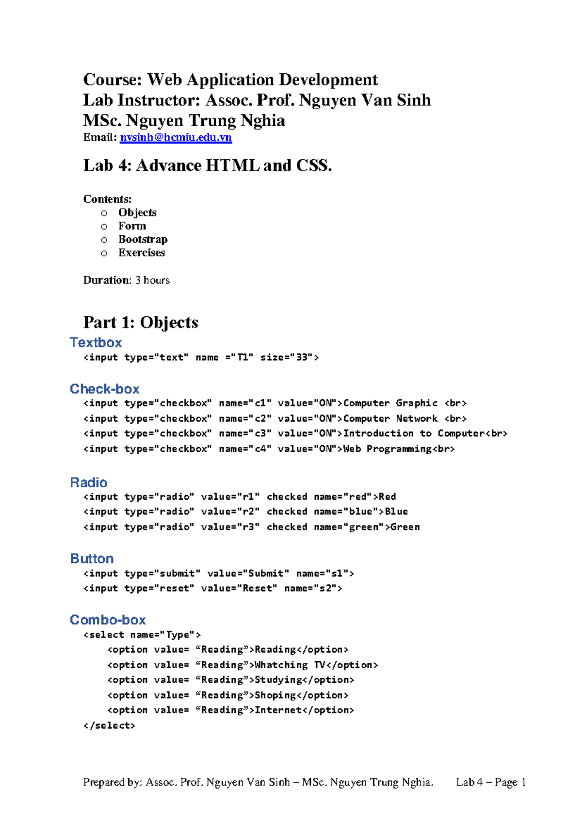 Lab 4: Advanced HTML & CSS Techniques in Web App Dev - Studocu