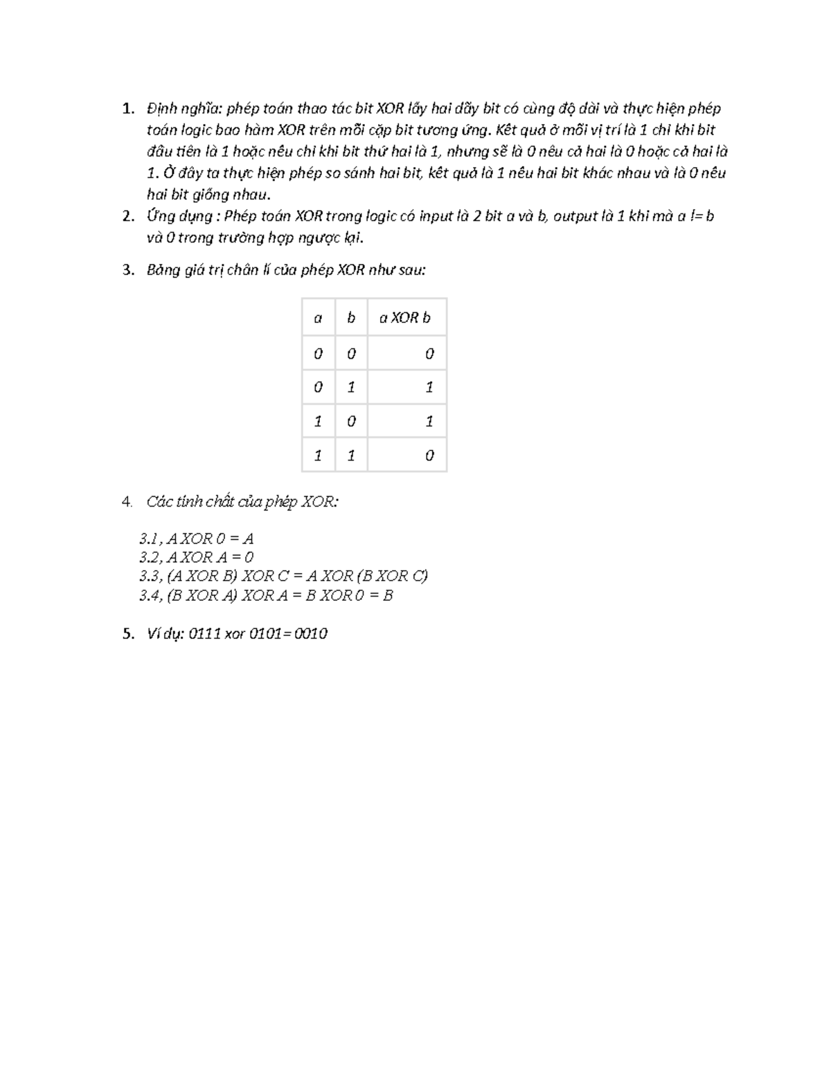 XOR Logic Gate Overview and Properties - CS101 Lecture Notes - Studocu