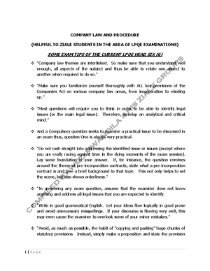CASE Study Guide - PART 1 - L301 EVIDENCE LAW AND PRACTICE CASE READING ...