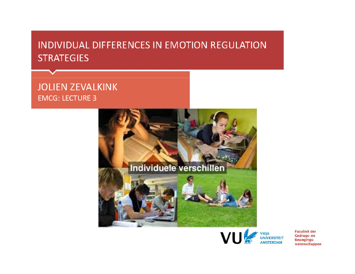Cultural Differences in Emotion Regulation Strategies - FGB B2 ECG ...