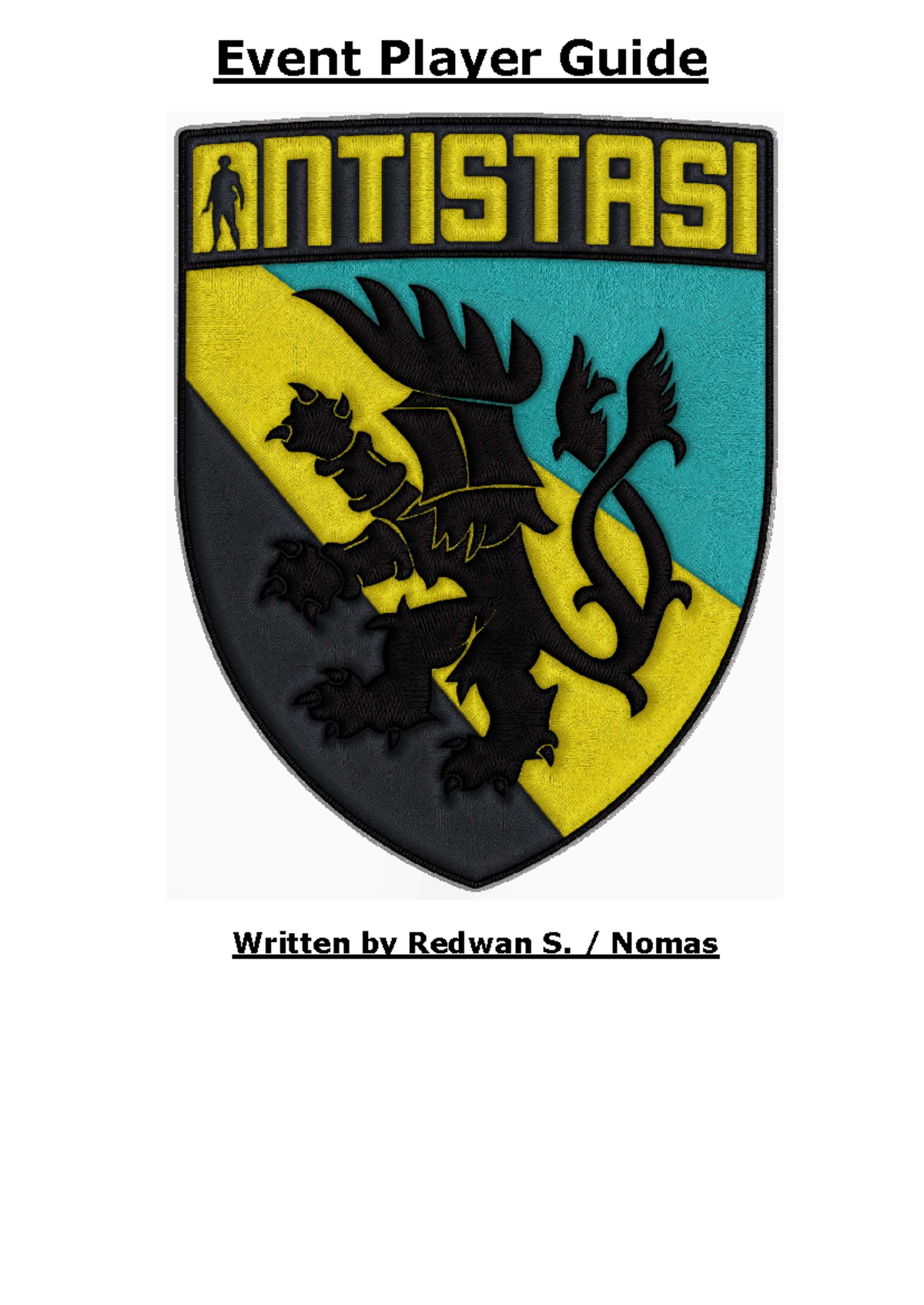 Antistasi Event Team Player Guide - Event Player Guide Written by ...