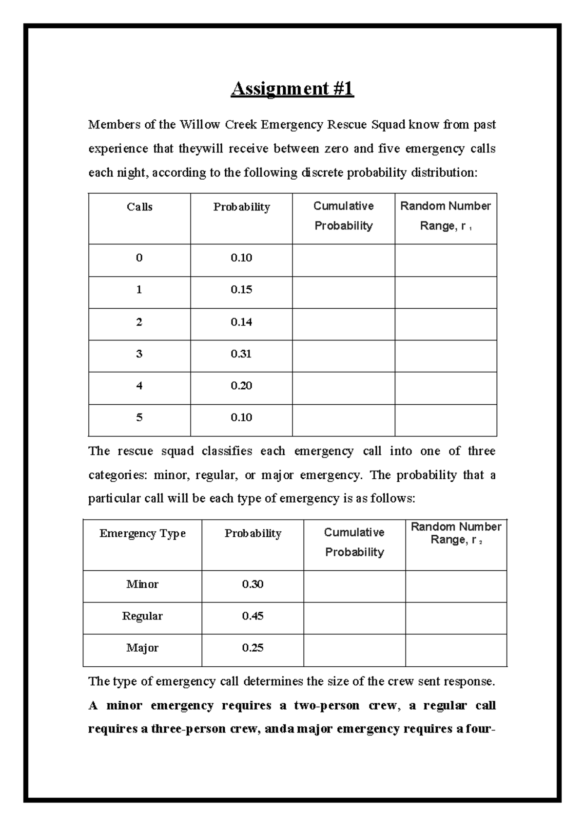 Assignment%20#1 solved - Assignment Members of the Willow Creek ...