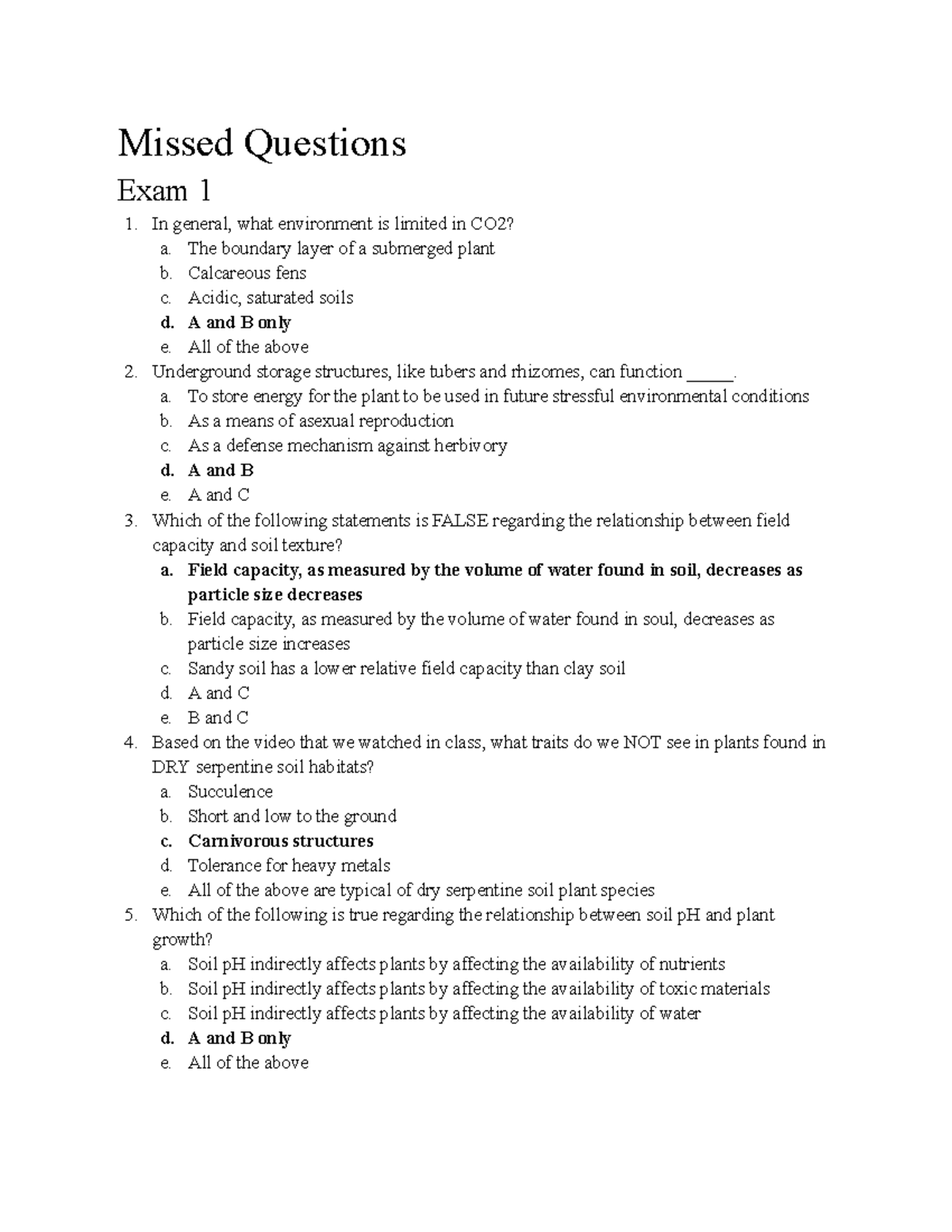 BIOL355 Final Exam Questions & Key Concepts Review - Studocu