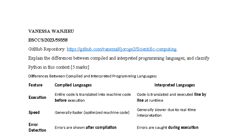 Scientific Computing Overview: Compiled vs Interpreted Languages (BSCCS ...