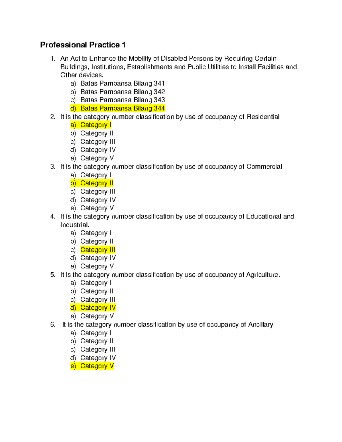 Prof Prac 1 sample quiz - A reviewer for your exams - Professional ...