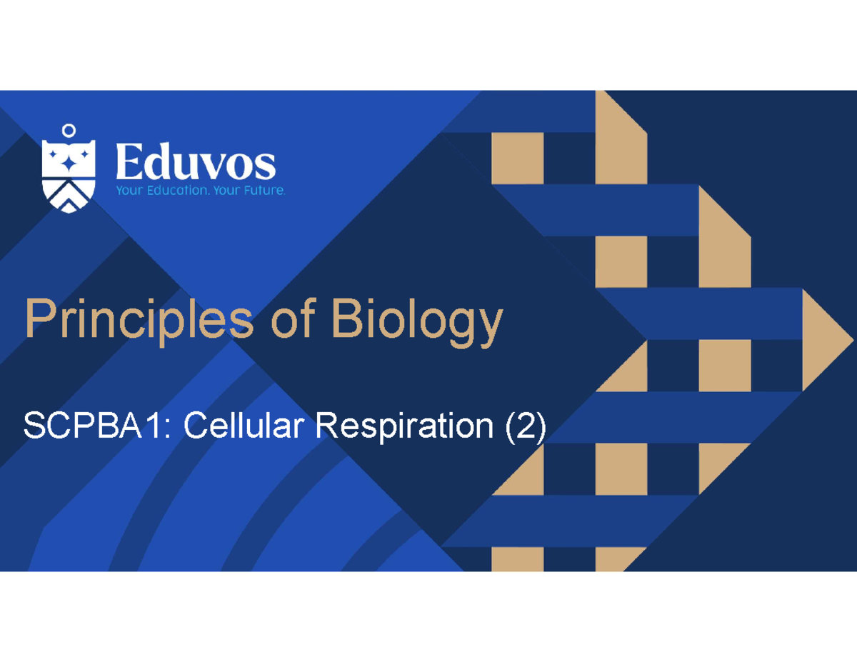 Principles of Biology: Theory Schedule and Learning Objectives - Studocu