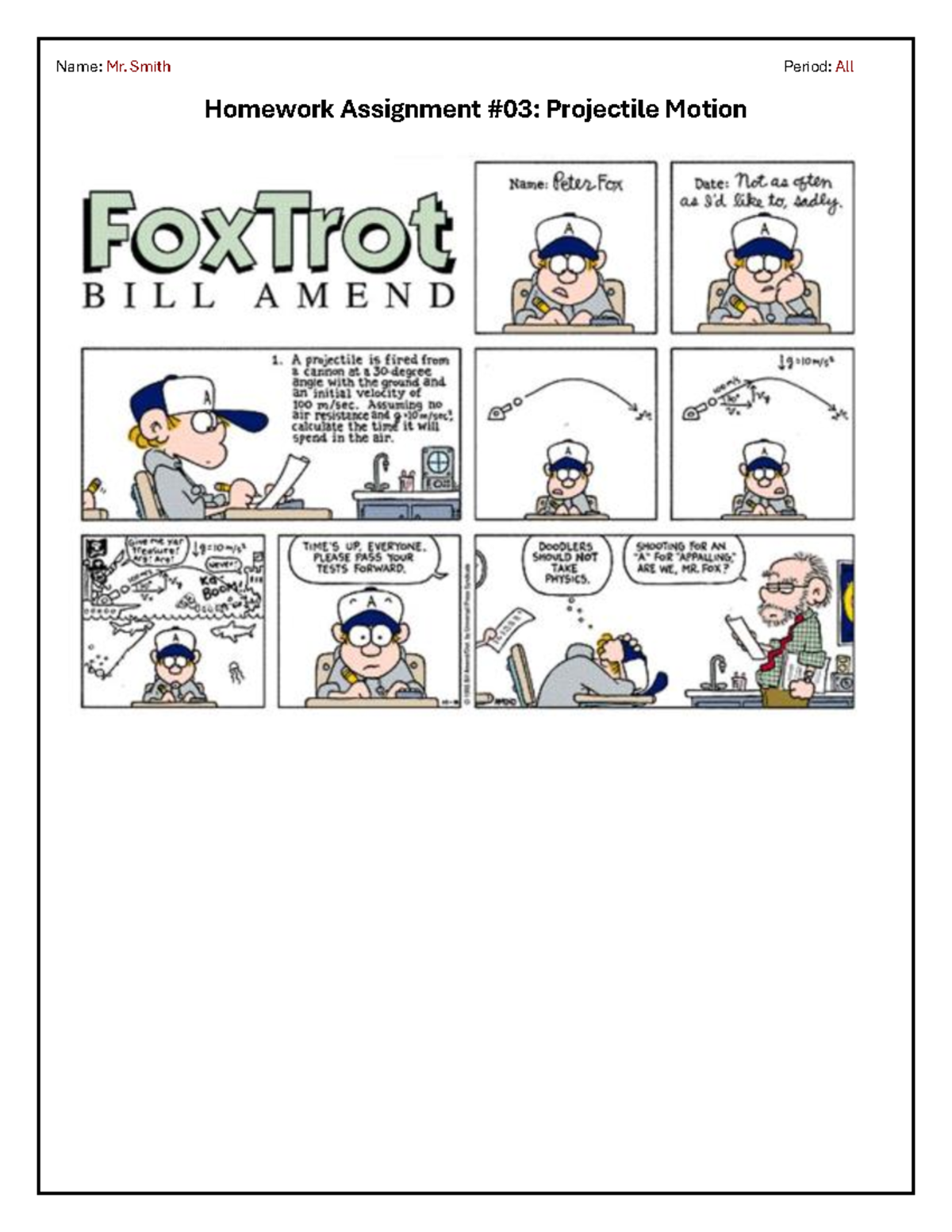 Hwk 03 Projectile Motion Solutions and Explanations - Studocu