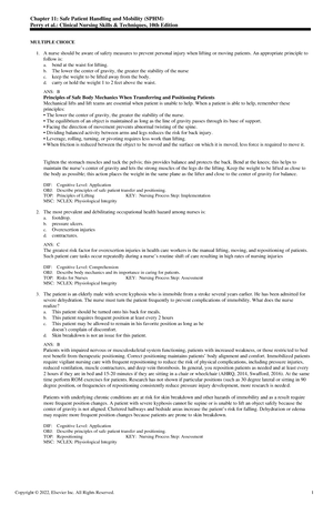 Exam View - Chapter 07 - Quiz - Chapter 07: Specimen Collection Perry ...