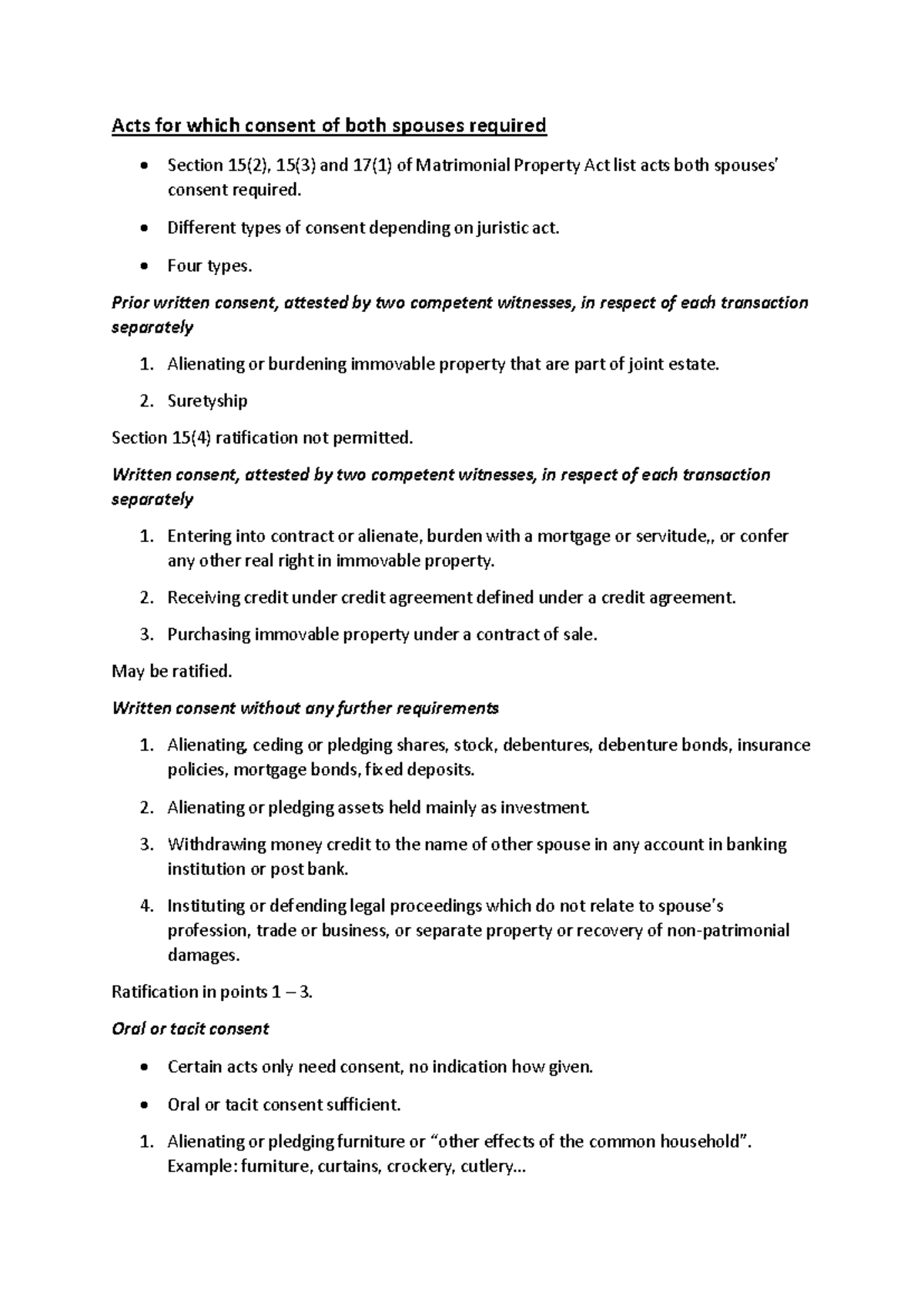 PVL S15 Matrimonial Property Act: Key Aspects and Consent Requirements ...