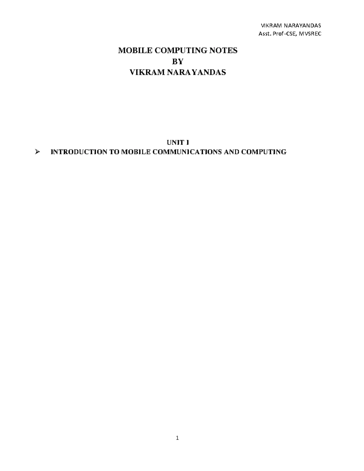 Ai Unit 1 Ai Notes For Bca U N I T 1 Introduction To Artificial Intelligence Introduction