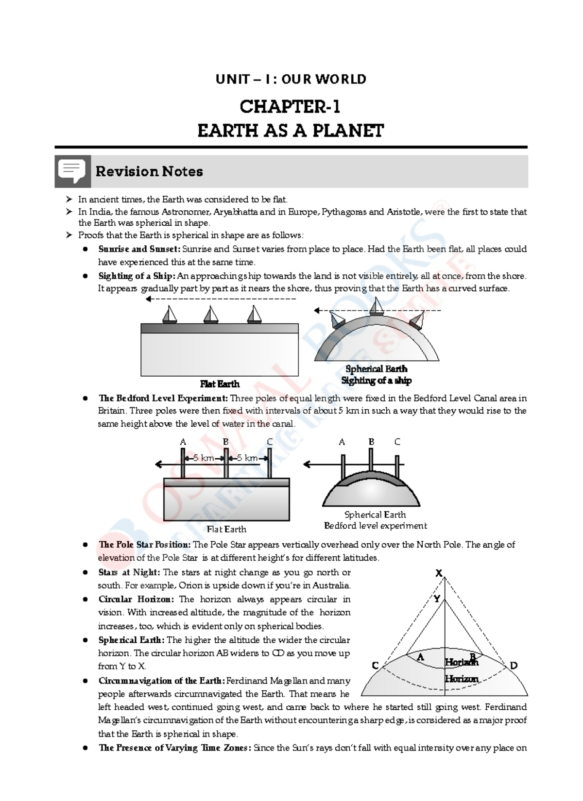 ICSE Class 9 Geography Revision Notes: Unit I - Our World Earth as a ...