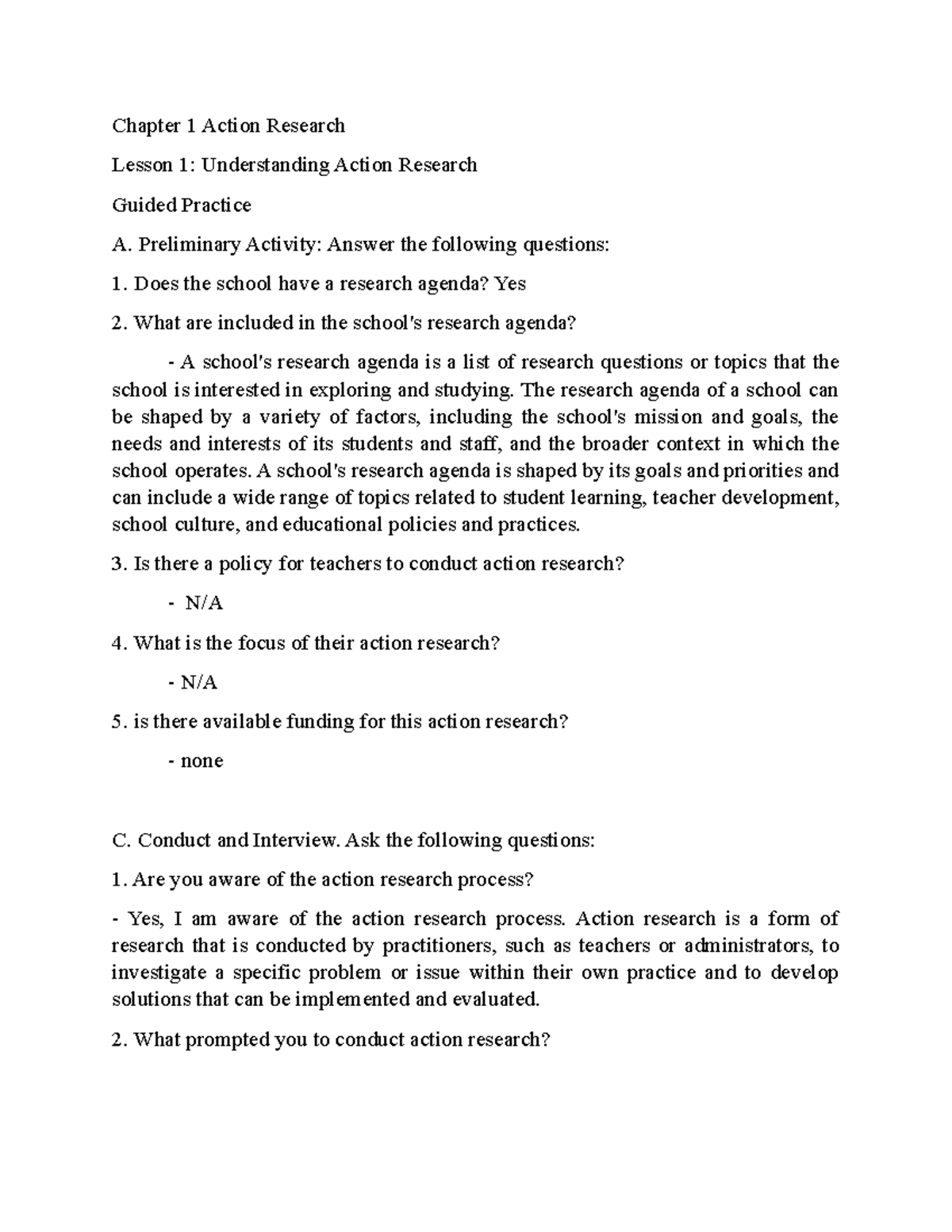 FS2- Portfolio on Action Research and Teaching Strategies - Studocu