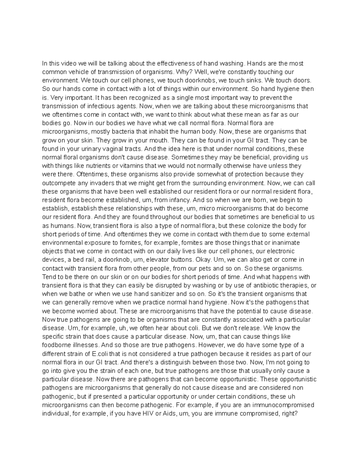 Microbiology Lab Report: Effectiveness of Hand Hygiene & Microbe ...
