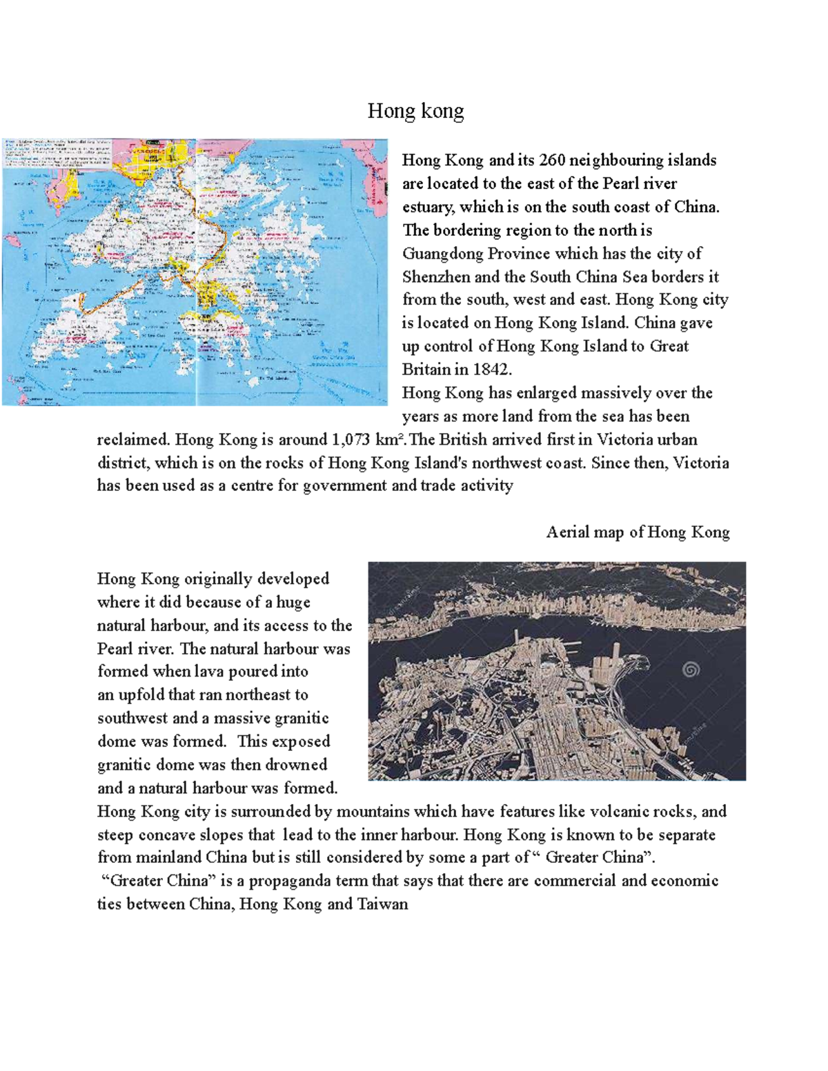 Hong Kong History and Geography Overview (HIST 101) - Studocu
