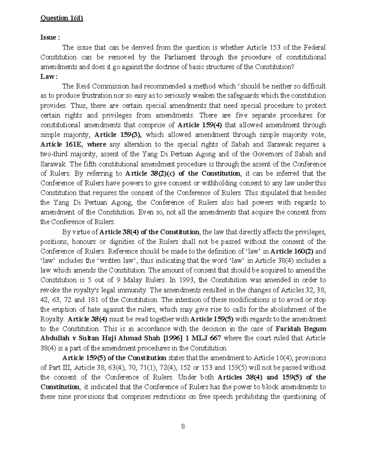 YDPA: Role, Powers, and Constitutional Framework in Malaysia - Studocu