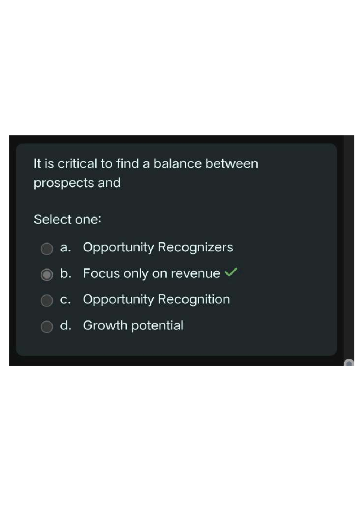 Entrepreneurship Quiz: Balancing Opportunities and Growth (2026) - Studocu