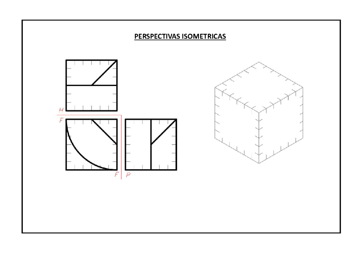Perspectivas Isometricas - Geométria descriptiva - PERSPECTIVAS ...