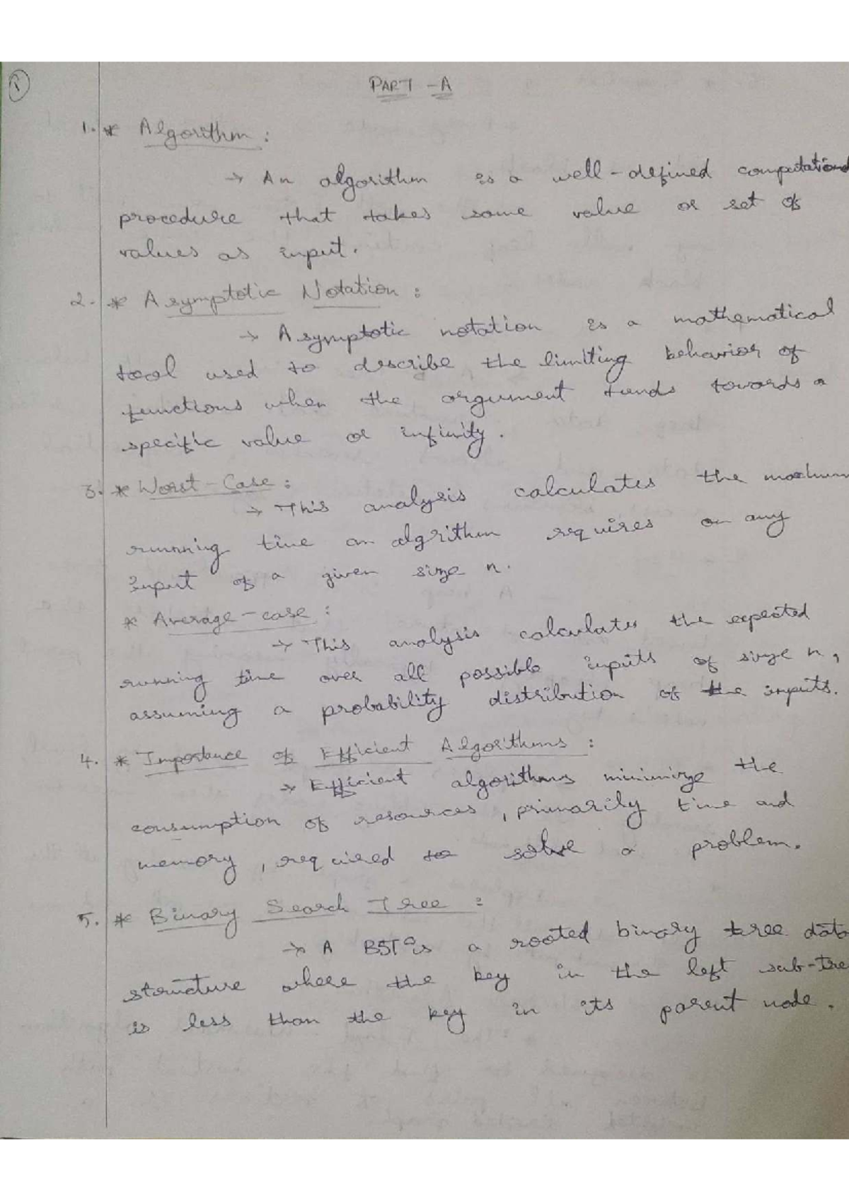 Advanced Data Structures and Algorithms (CS 301) - Key Concepts and ...