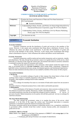 PPG- Module-1 - Philippine Politics and Governance Quarter 1 – Module 1 ...