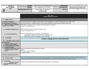 A Semi Detailed Lesson Plan Literary Criticism - A Semi- Detailed ...