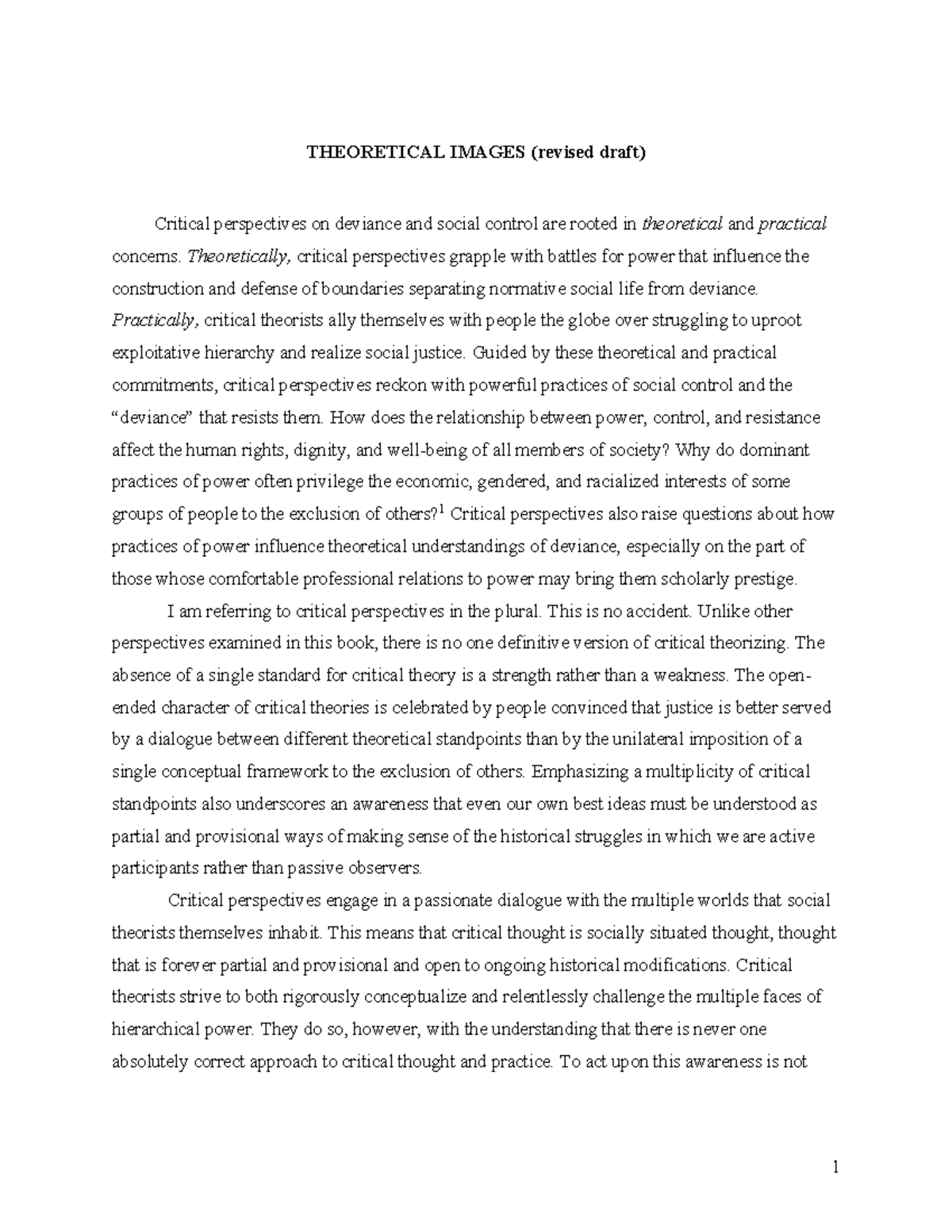 Critical Perspectives on Deviance and Social Control: A Comprehensive ...