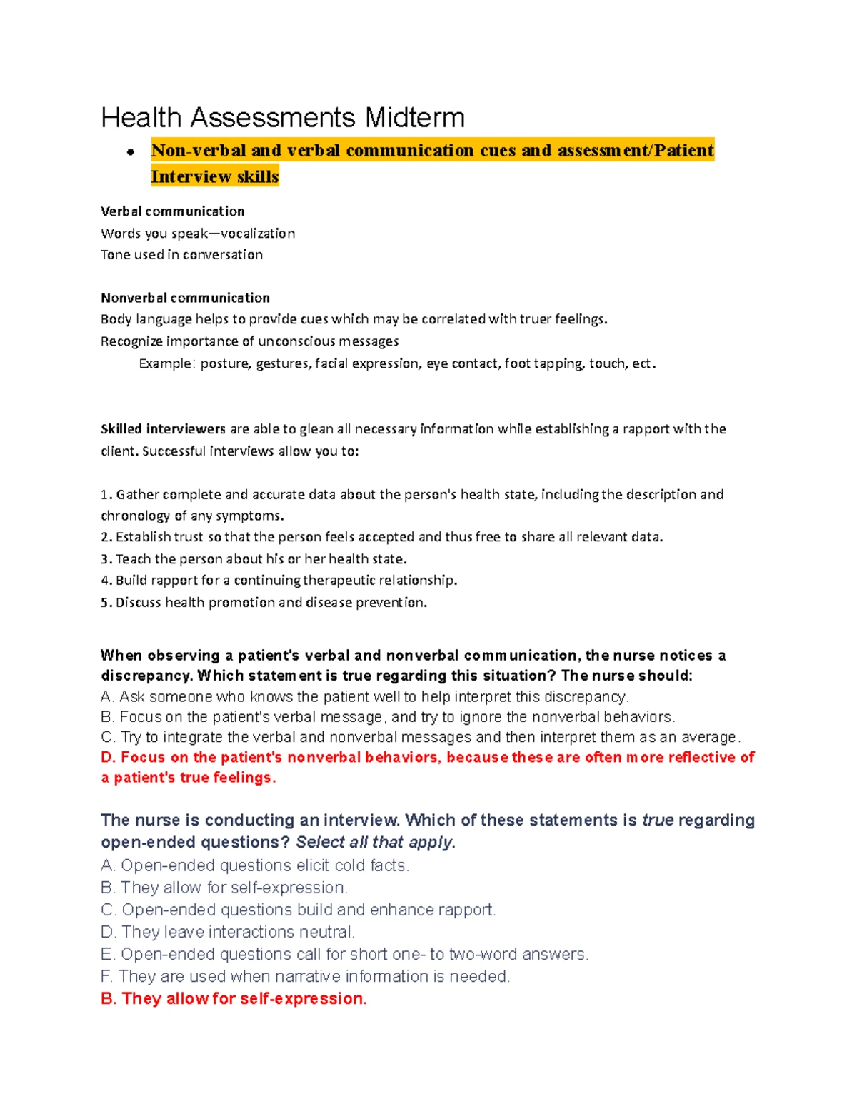 HealthAssess 2: Respiratory Simulation - Lea Seko Guide - Studocu