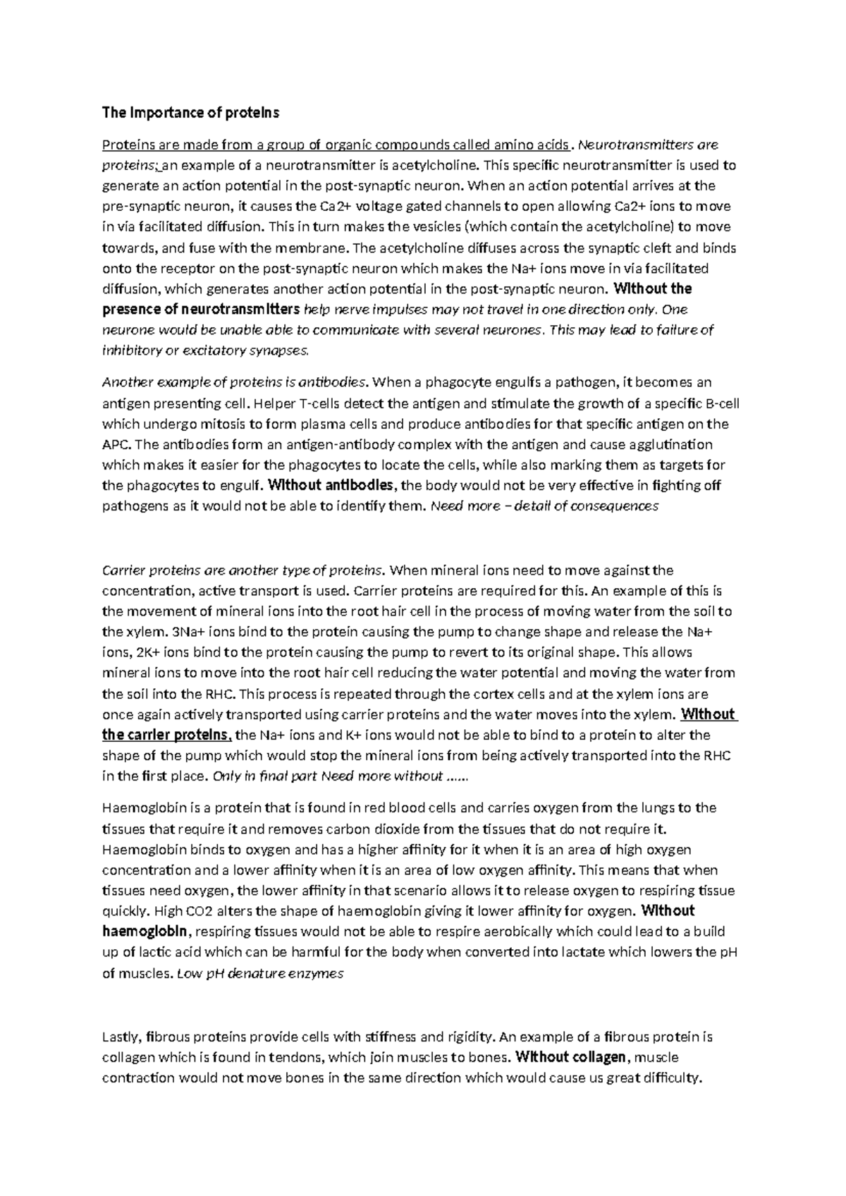 The Significance of Proteins in Biological Functions and Processes ...