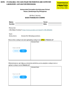 Grade 6 Music Q4 Module 1: Understanding Tempo in Music - Studocu